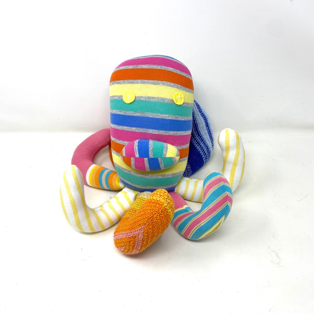 Cute Plushie Octopus, Socktopus, Eco Friendly Toy, Stuffed Toy for Kids ...