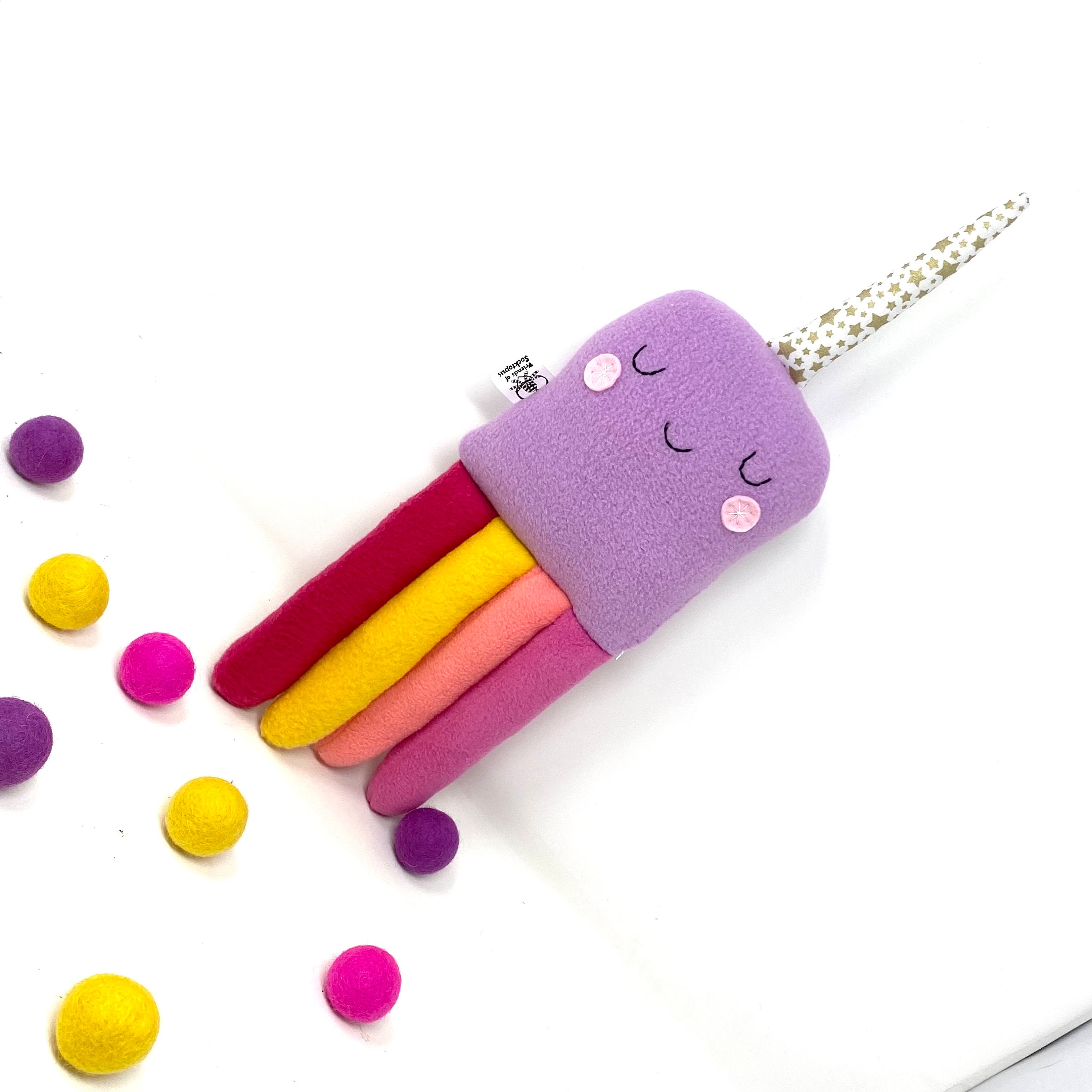 Octocorn peluche pulpo bebé juguete unicornio softie pulpo | Etsy