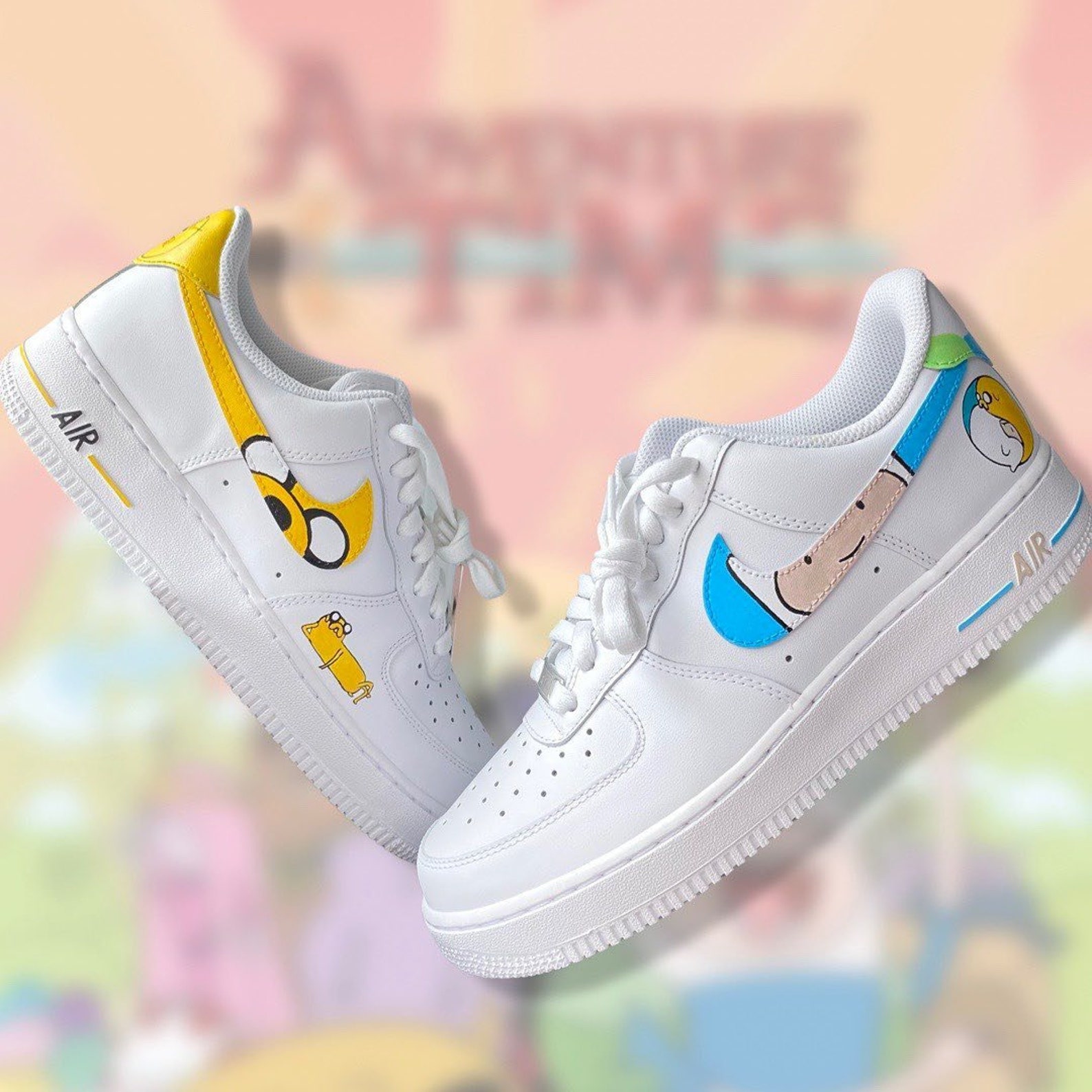 Custom Hand Painted Air Force1.af1 Abstract Cartoons Street Style Anime ...