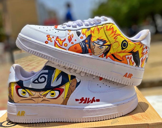 Custom Hand Painted Air Force1.af1 NARUTO Cartoons Street Style Anime ...