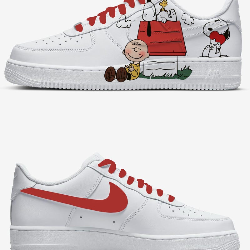 Snoopy Sneakers - Etsy