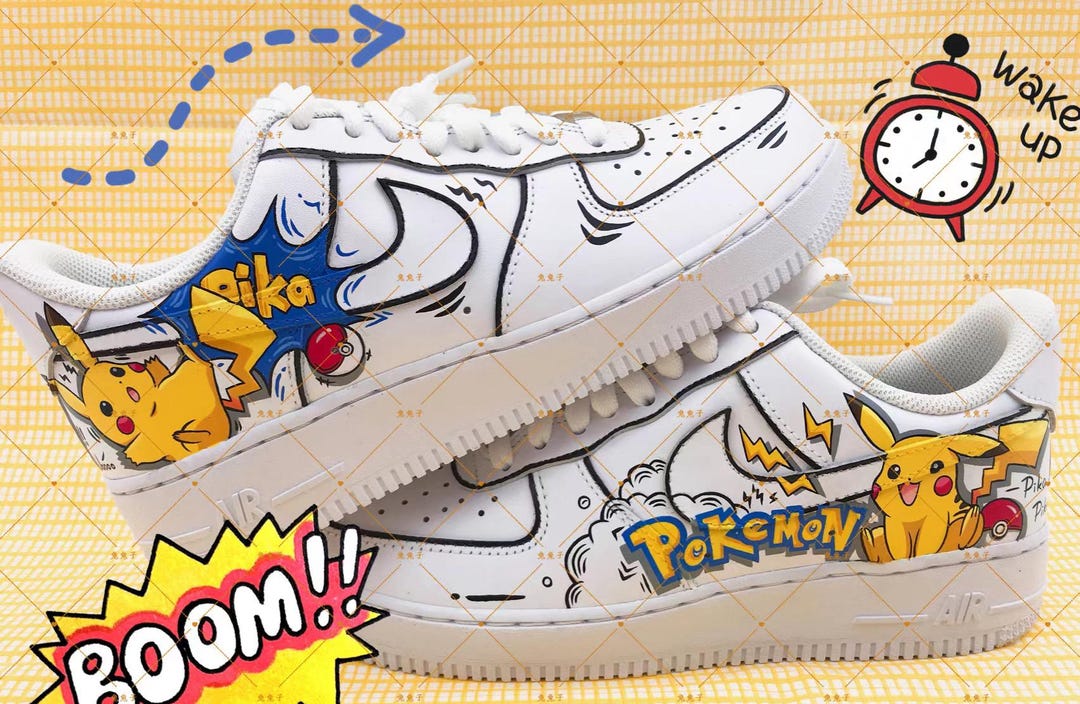 Custom Hand Painted Air Force1.af1 Pokemon Squirtle Cartoons Street ...