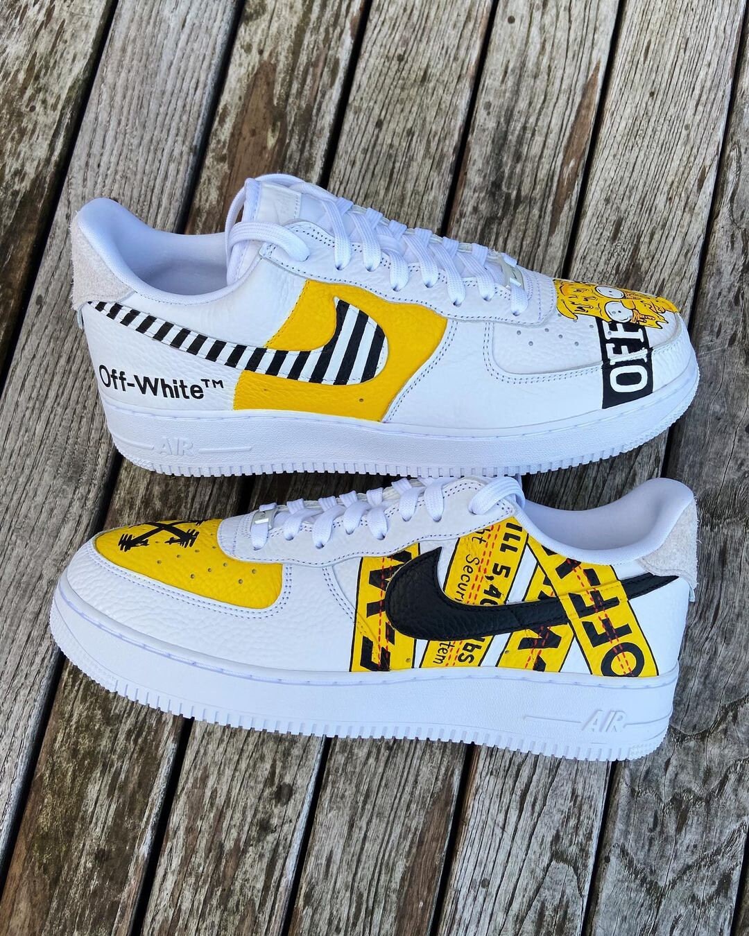 Custom Hand Painted Air Force1.af1 Abstract Cartoons Street Style Anime ...
