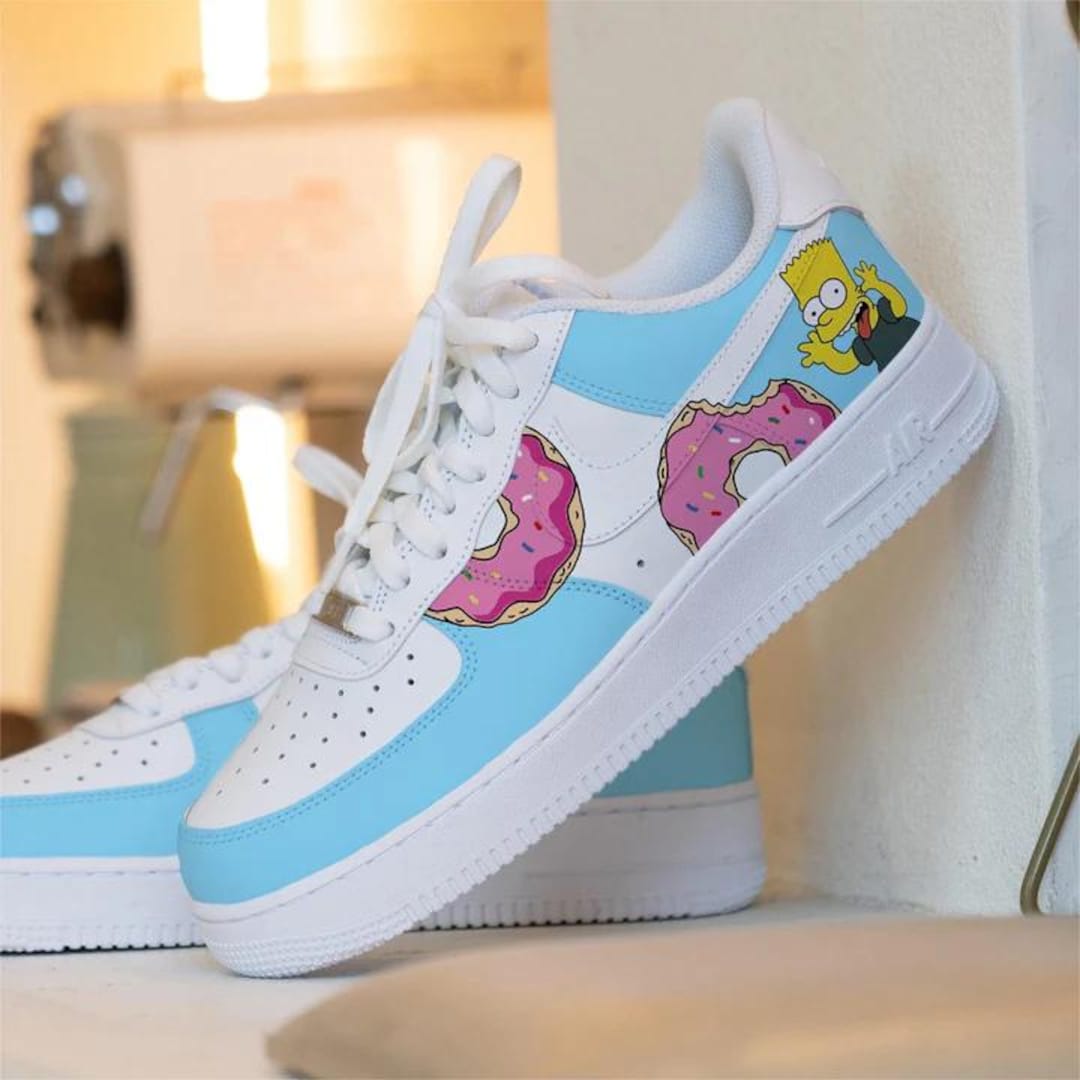 Custom Hand Painted Air Force1.simpsons Cartoons Street Style Anime ...