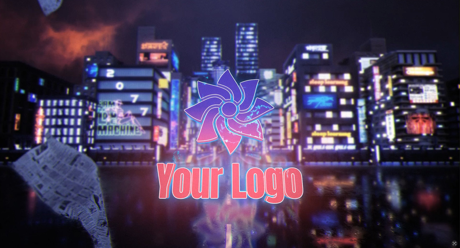 Custom Hollywood Style Logo Intro for Youtube Channels Animated Motion ...