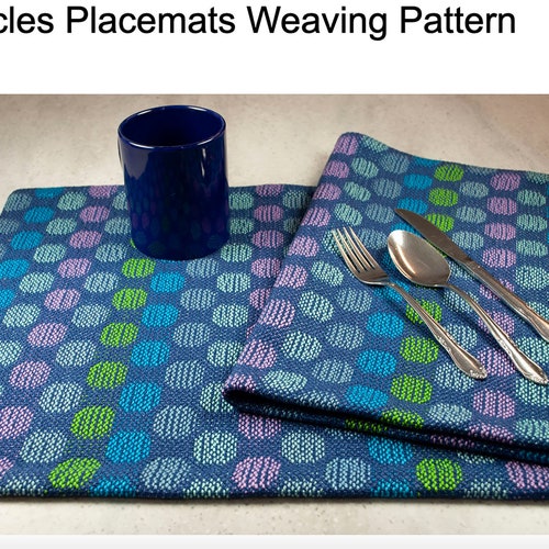 CIRCLES Placemats Turned Taqueté Weaving Pattern WIF File - Etsy