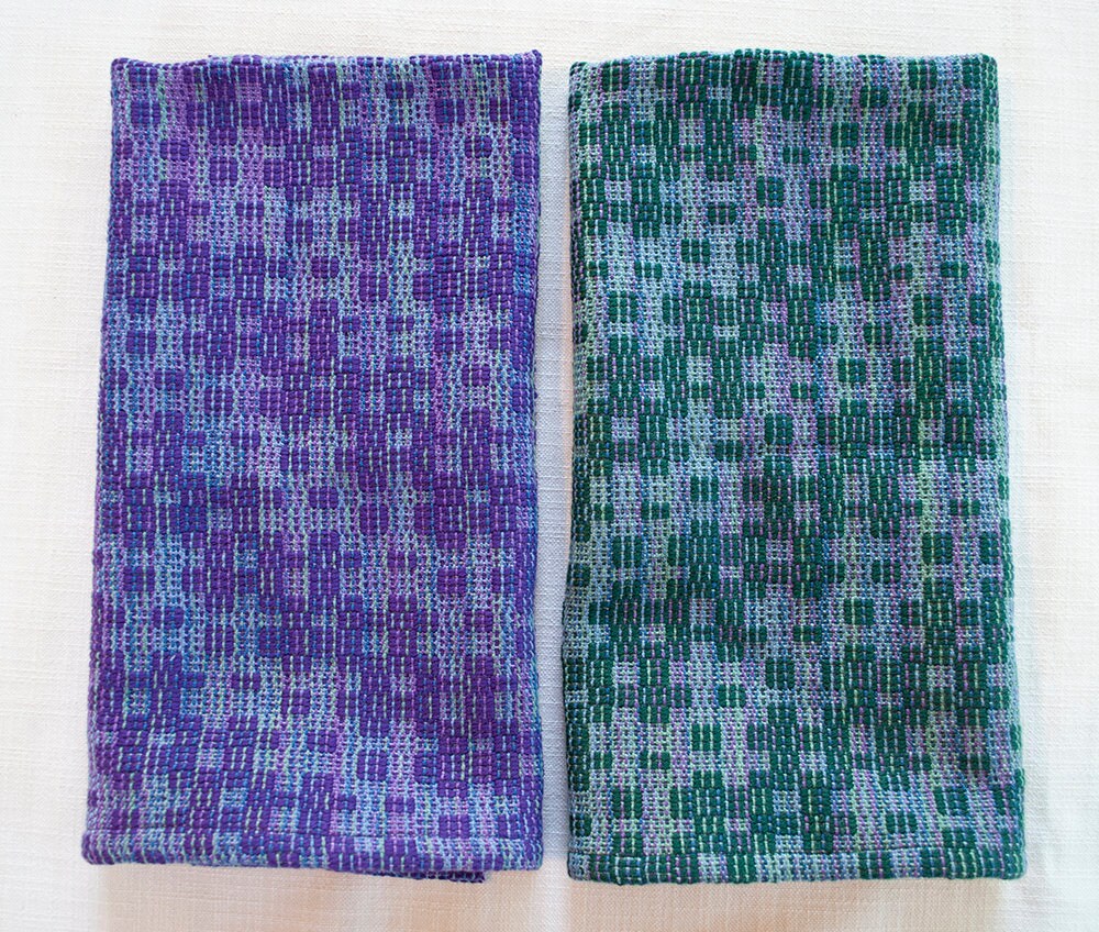Rhythm Crackle Towels Weaving Pattern for 4-harness Looms - Etsy
