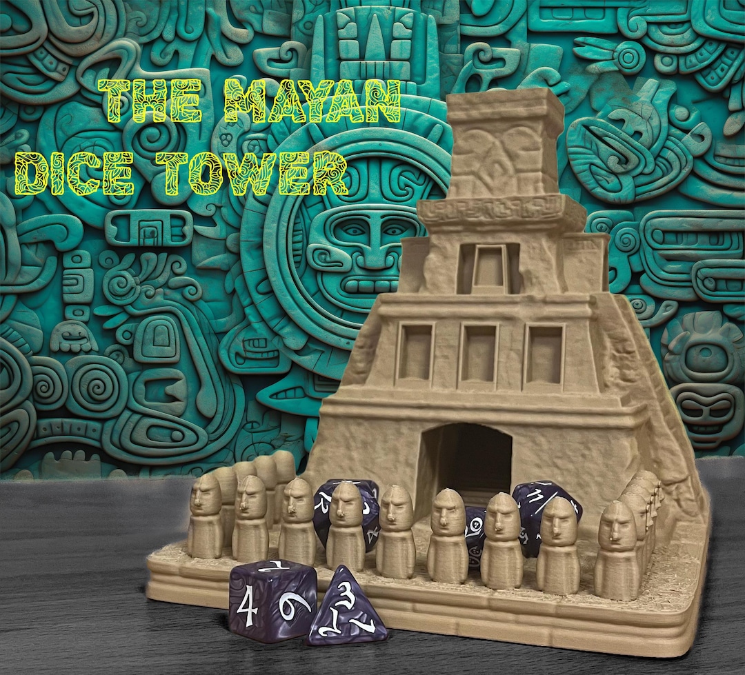 Mayan Temple Dice Tower | Dungeons and Dragons Gifts | Gaming Accessory ...