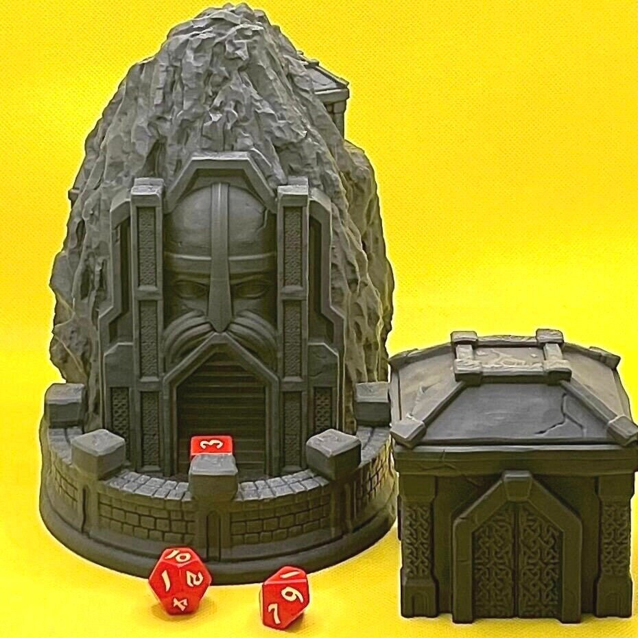 Dwarven Dice Tower and Dice Jail | Dungeons and Dragons Gifts | Gaming Accessory | Roller and ...
