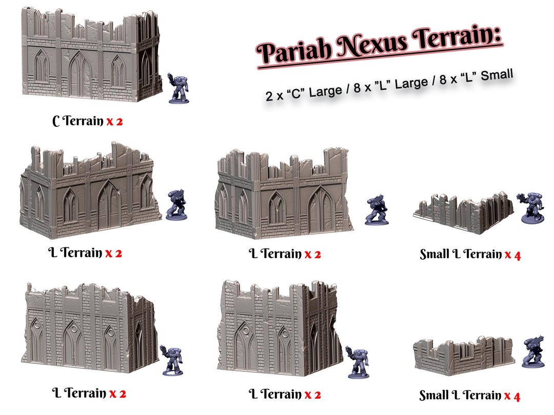 Pariah Nexus Wh40k Ruins | GW 10th Edition | Tabletop Terrain Ruins ...