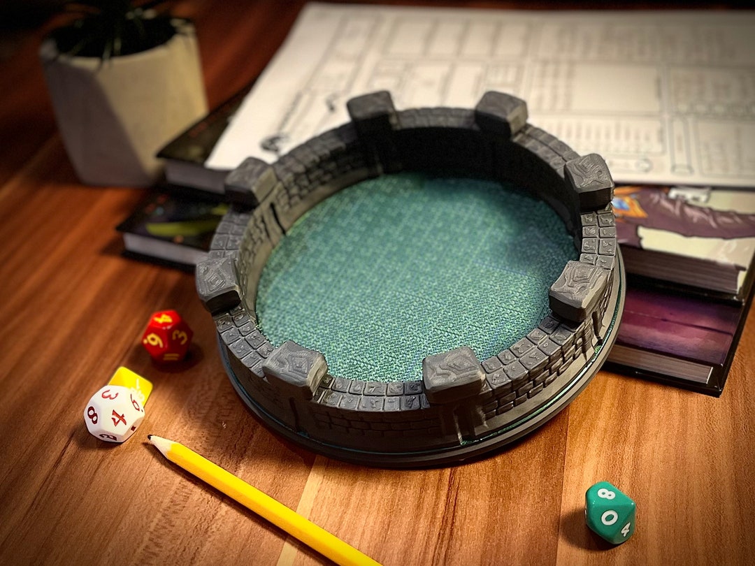 Dwarven Stone Dice Tray: 3D Printed Gaming Accessory - Etsy