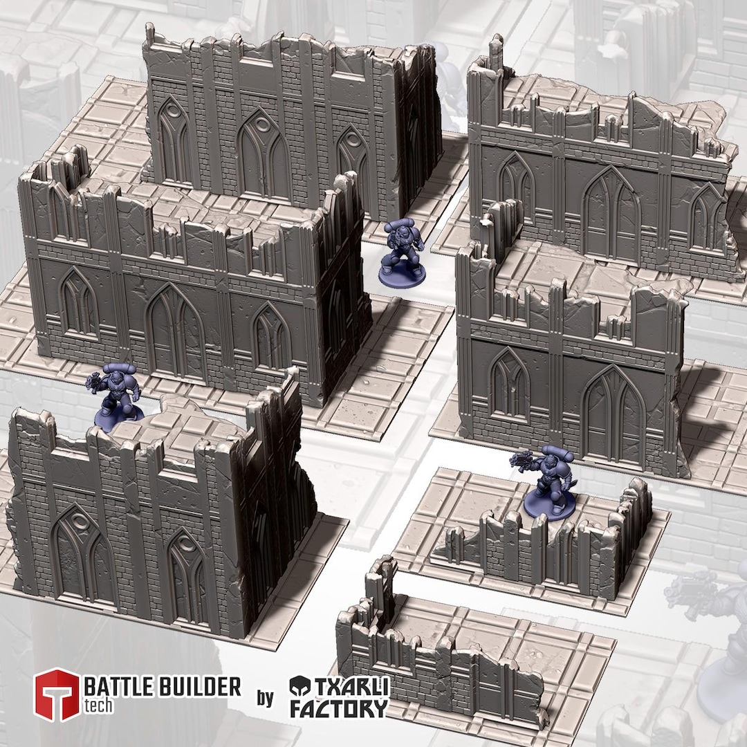 Warhammer40k Classic Ruins | GW Layout | Tabletop Terrain Ruins ...