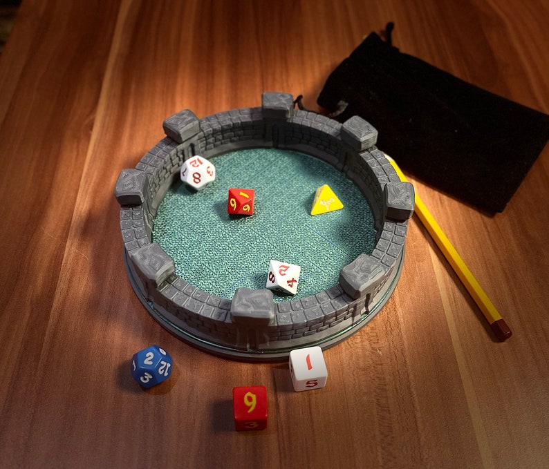 Dice Tray Dwarven Stone Wall / Dungeons and Dragons / 3D Print ...