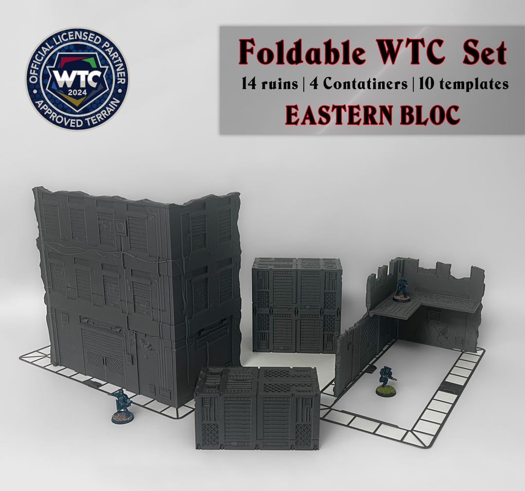 WTC 40K Foldable Terrain - Eastern Bloc Theme | WH40K Wargame Scenery ...