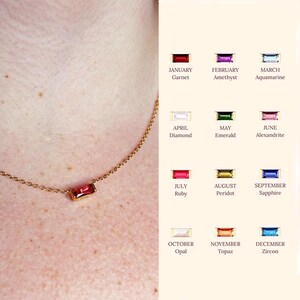 14k Gold Blue Zircon Necklace – December Birthstone Jewelry ...