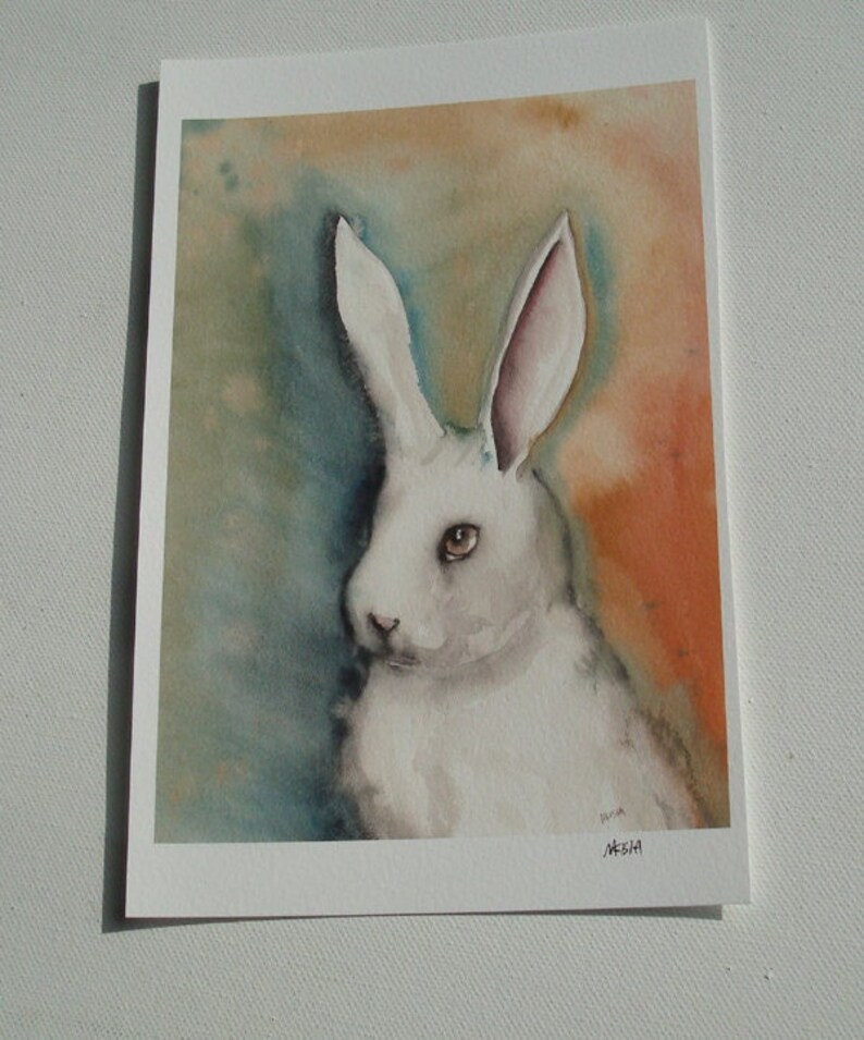 Portrait of a White Rabbit Fine Art Bunny Print - Etsy