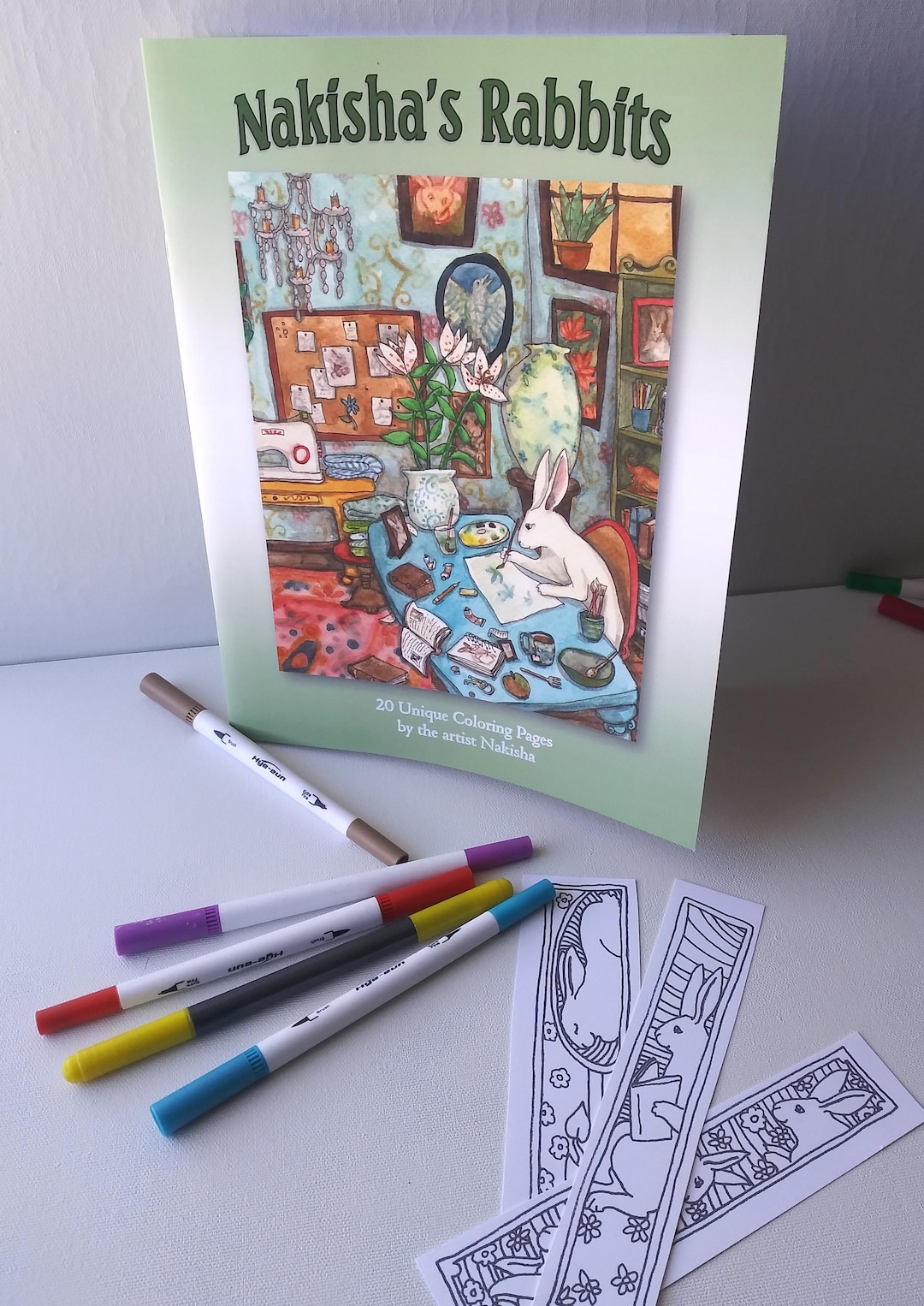 Coloring Book - Nakisha's Rabbits- 20 Unique Coloring Pages With Art by ...