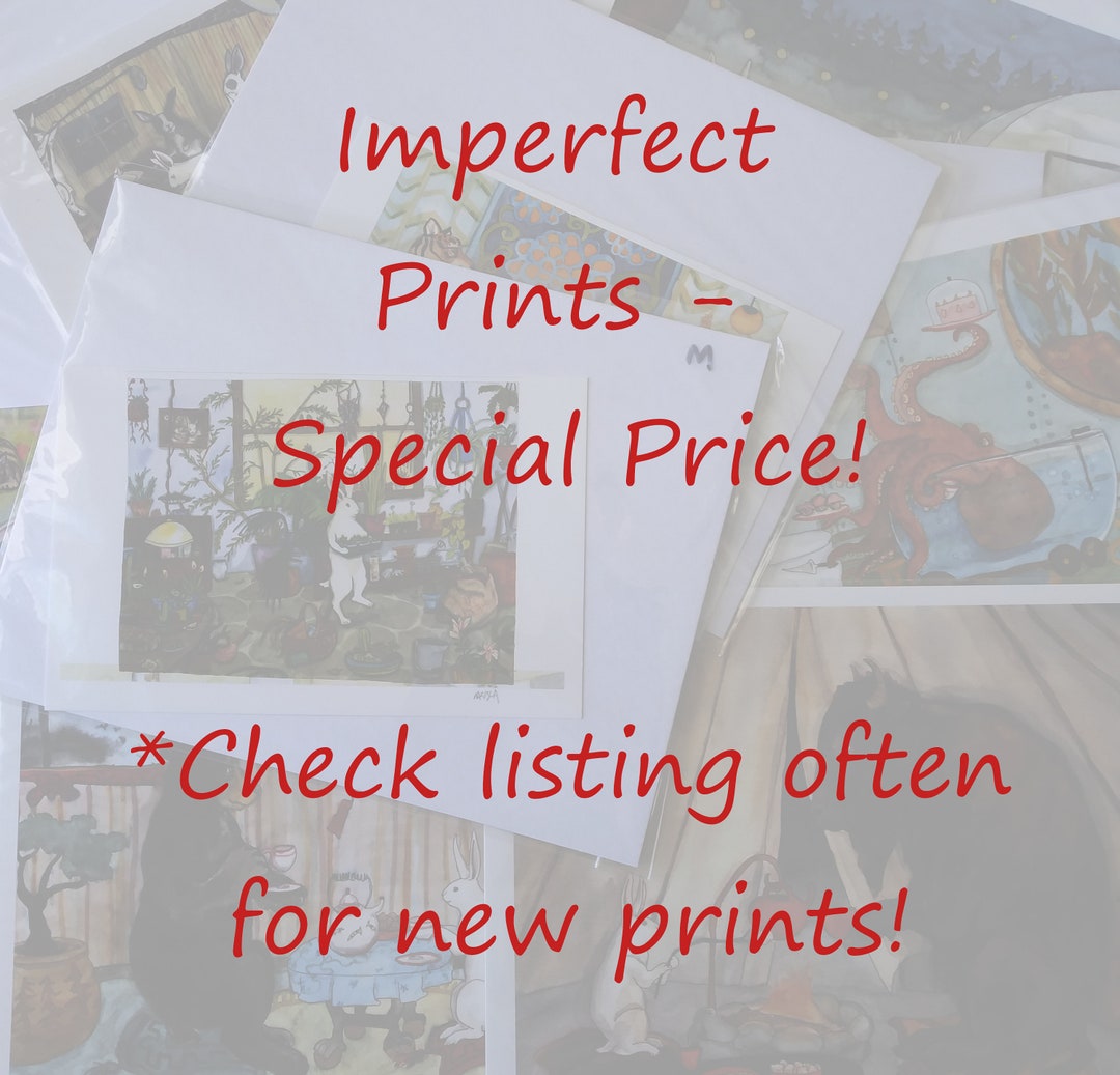 Imperfect Prints - Special Price - Bunny Rabbit Art, Cute Animal Prints ...