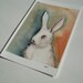Portrait of a White Rabbit Fine Art Bunny Print - Etsy