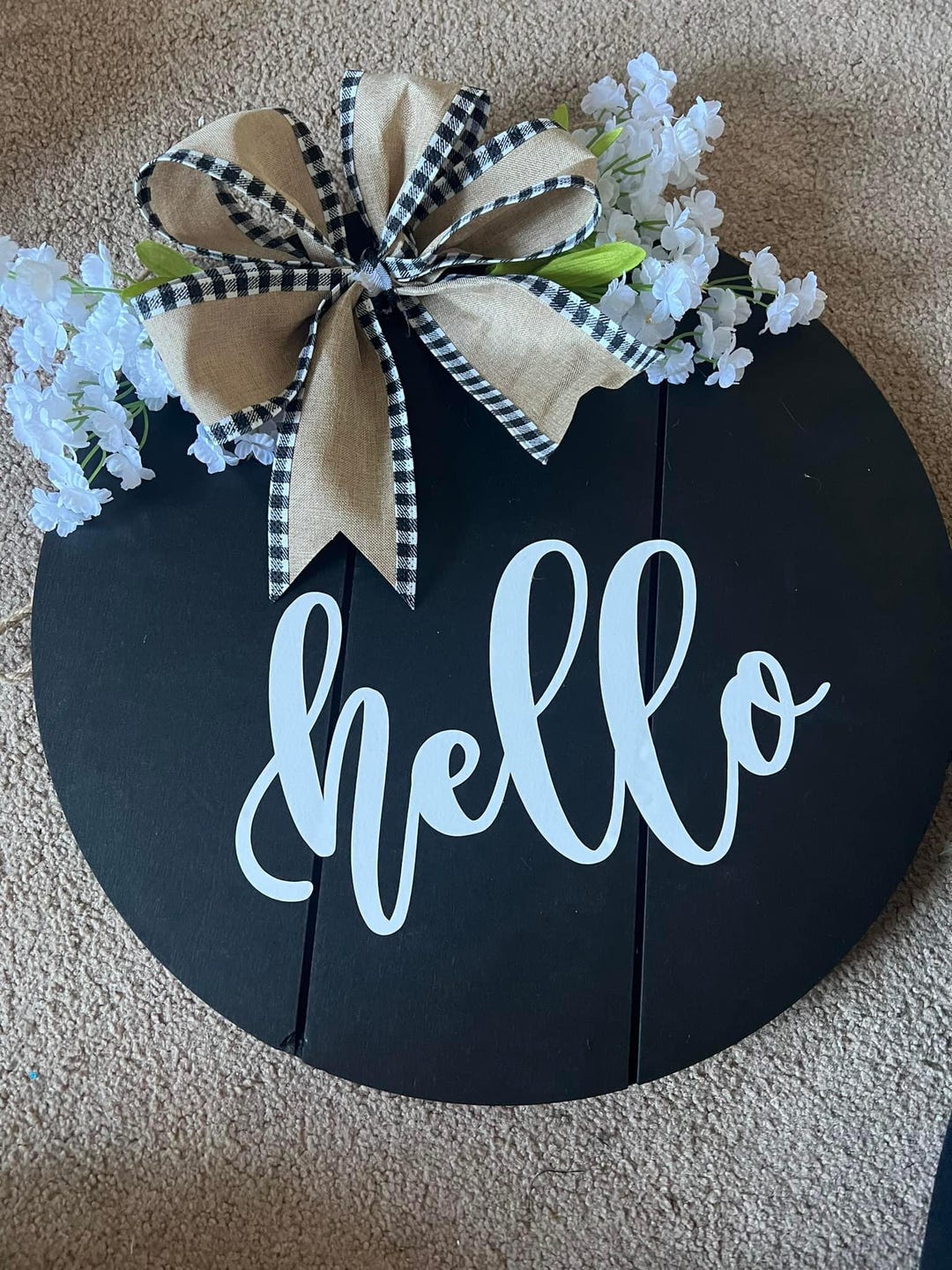 18 Round Home Sign - Etsy