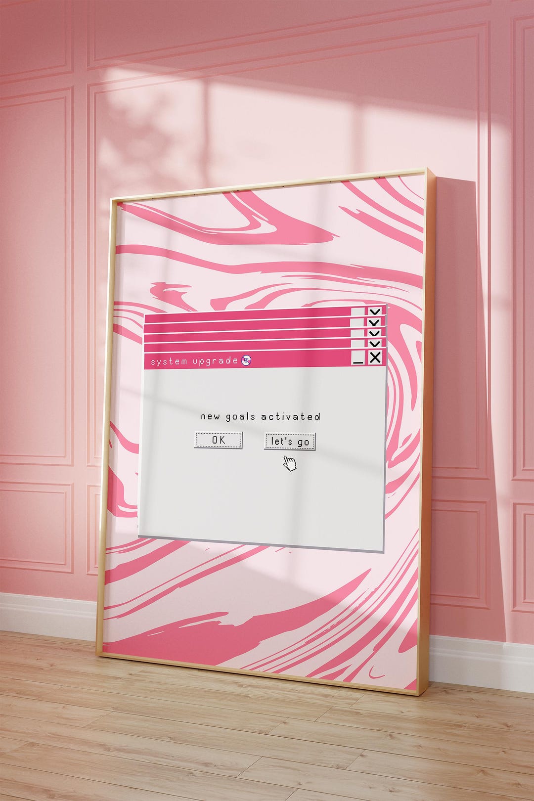 Pink Cybercore Wall Print Y2K Poster Printable Wall Art Aesthetic ...