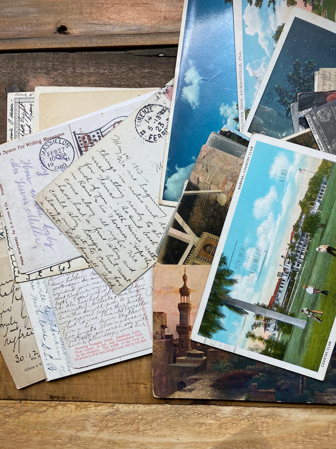 Vintage Postcard Collection: Mystery Antique Letters & Notes From World ...