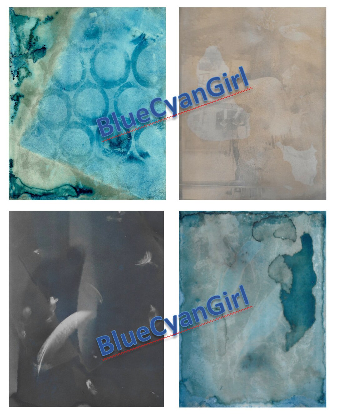 Cyanotype Download Rustic Backgrounds | Digital Images PDF Collage ...