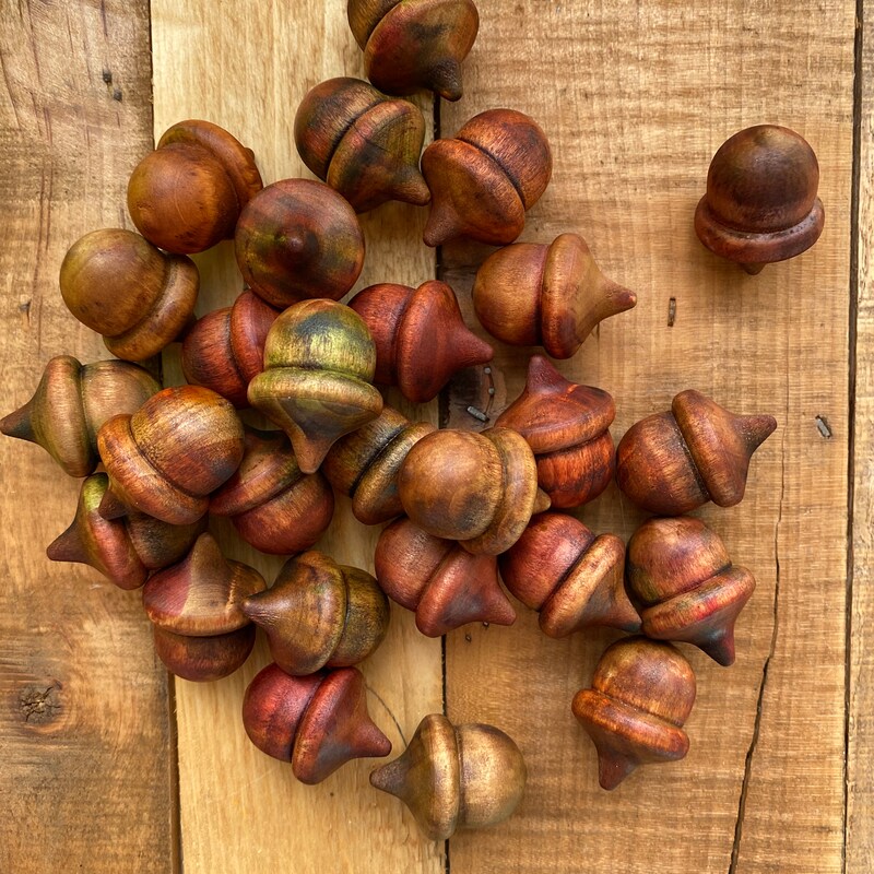 Wood Acorn - Etsy