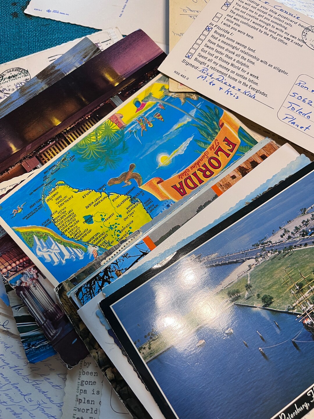 Vintage Sent Written Mystery POSTCARDS From Around the World | Vacation ...