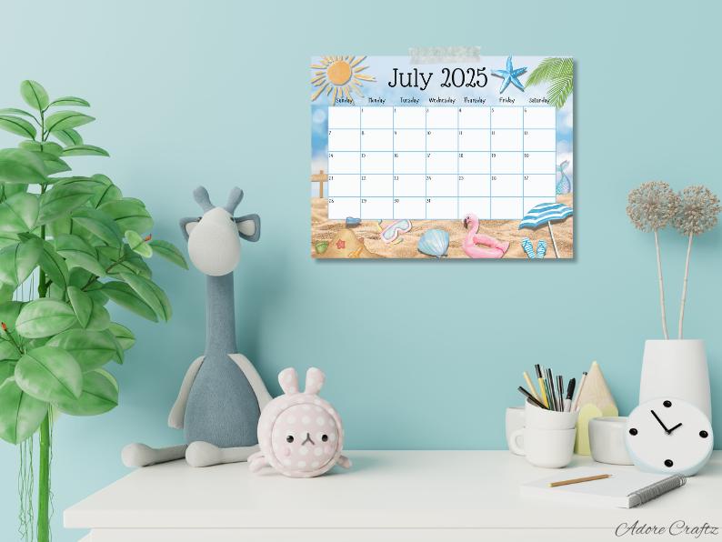 2024-2025 School Year Calendars, Editable and Printable, Kids Schedule ...