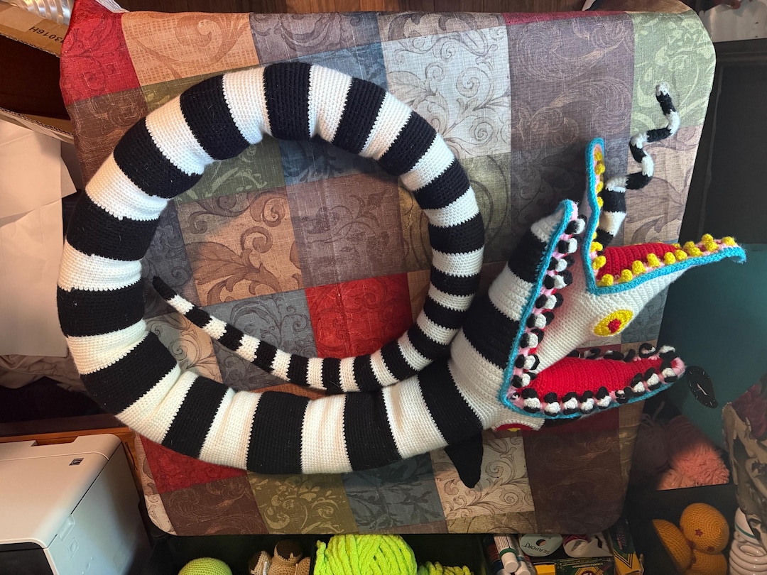 Crochet Beetlejuice Sandworm - Etsy