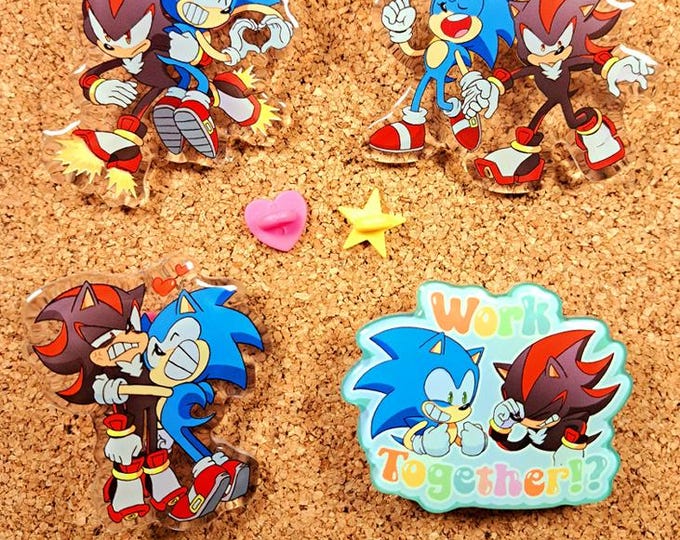 Sonadow Epoxy Pins, Heart/star Clutch - Etsy