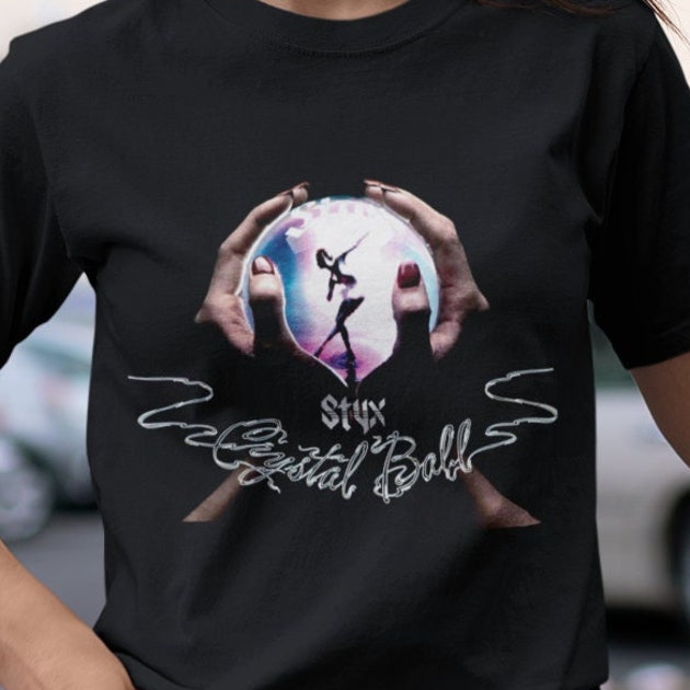 Styx Crystal Ball Album Cover Art Men's T Shirt Rock Band Concert Tour ...
