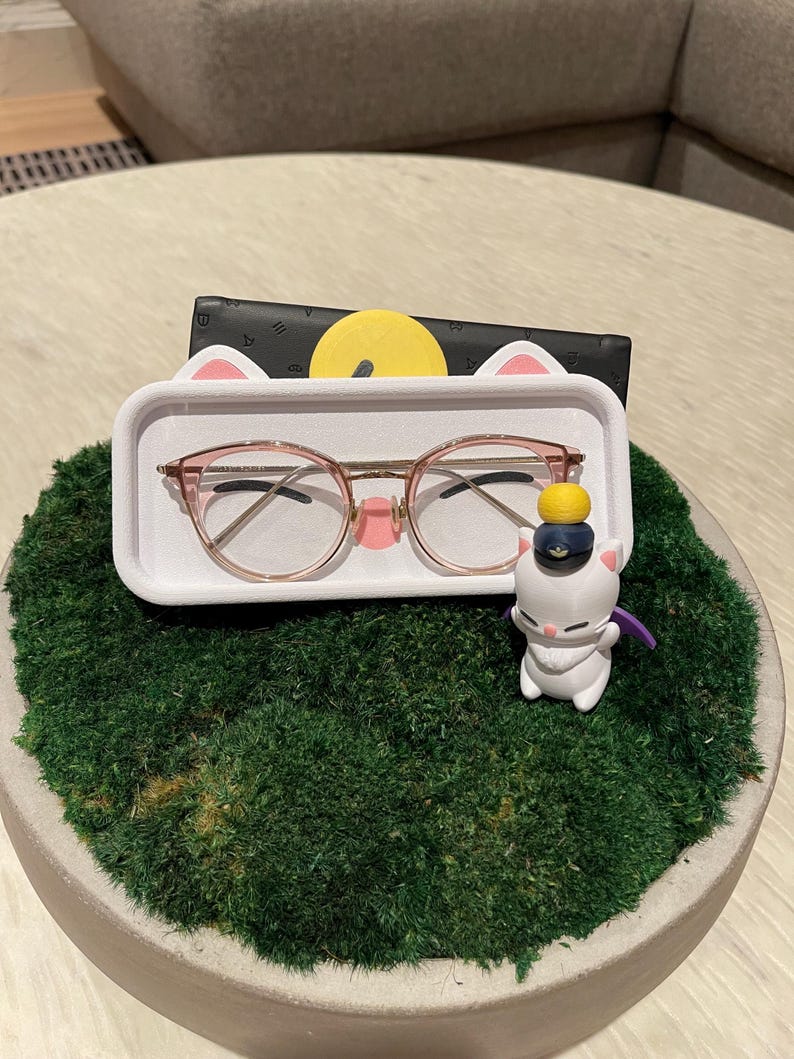 FFXIV Moogle Eye Glasses Holder, Cute FF14 3D Printed Final Fantasy Mog ...