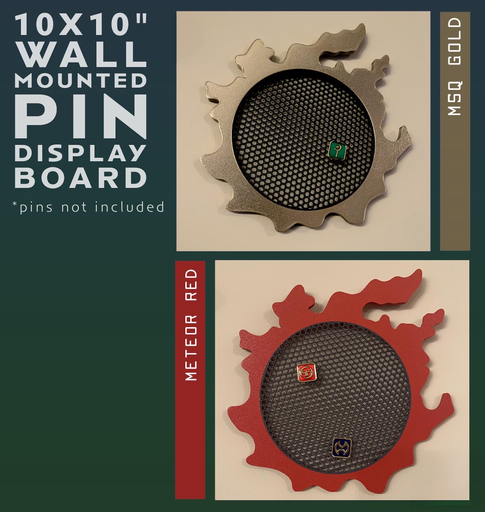 FFXIV Enamel Pin Collection Display Board, Wall Hanging Decor for ...