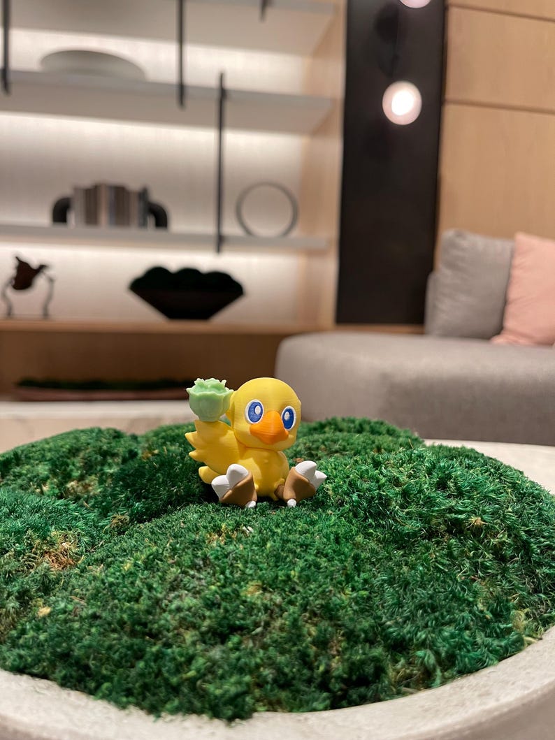 FFXIV Wind-up Chocobo+ (3D Printed in Color PLA) Aka Alpha Before ...
