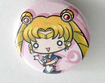 Sailor Moon Button Pin | Etsy