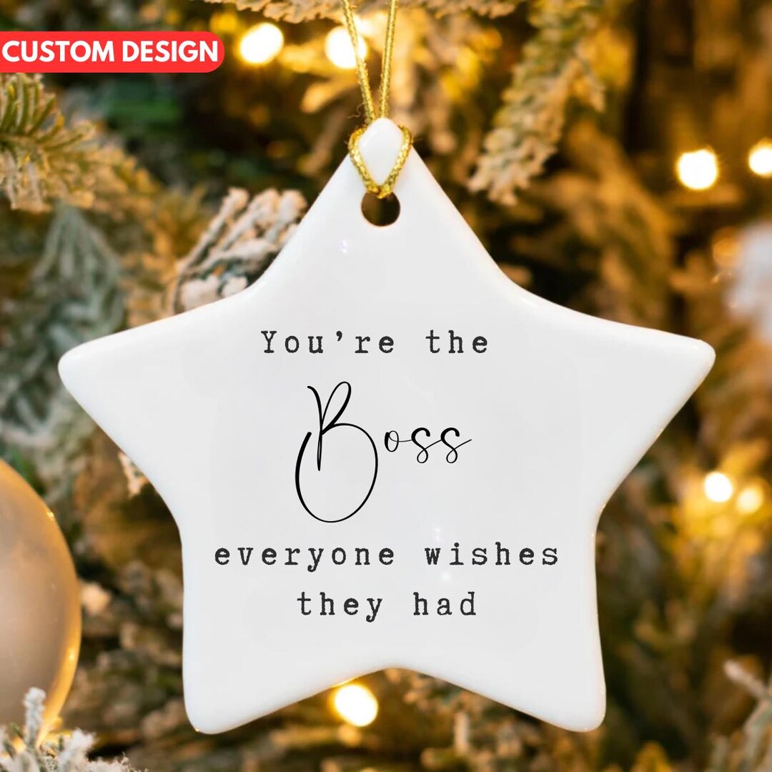 Christmas Gift for Boss, Team Manager Holiday Keepsake, Corporate ...