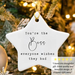 Christmas Gift for Boss, Team Manager Holiday Keepsake, Corporate ...