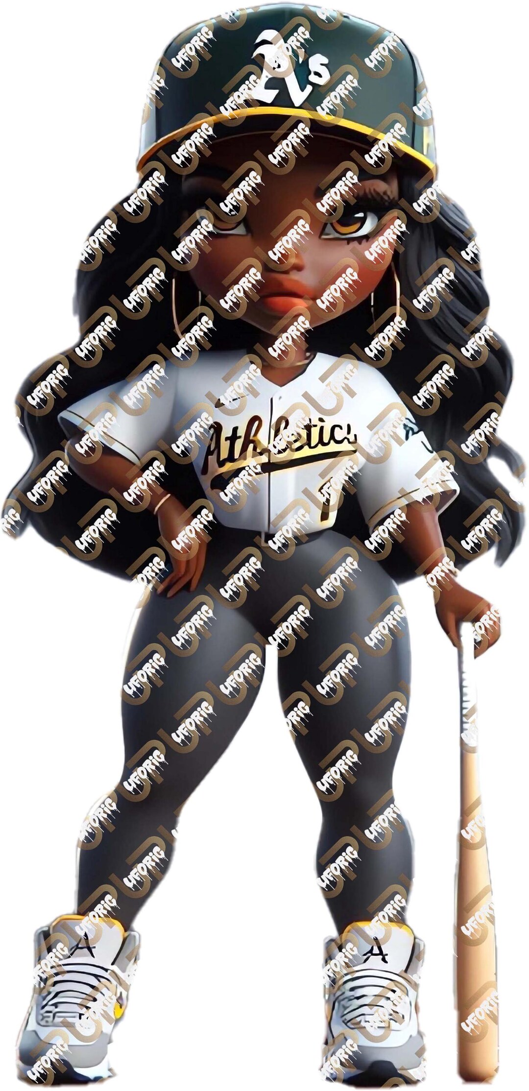 Chibi Baseball, Chibi Doll PNG, Chibi Doll Art, Chibi Doll African ...