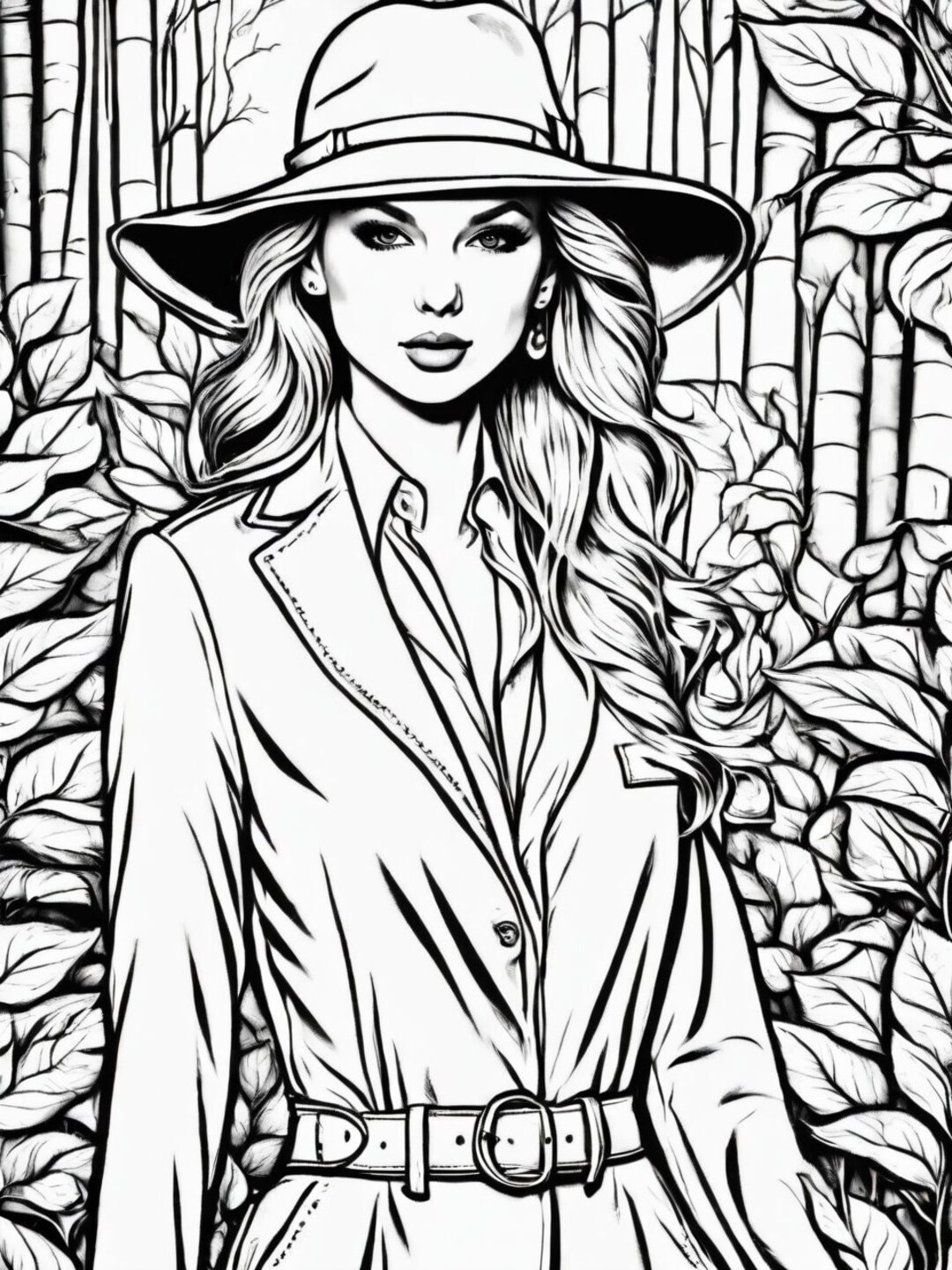 Taylor Swift Red Era Coloring Pages Instant Download Party Ideas Adult ...