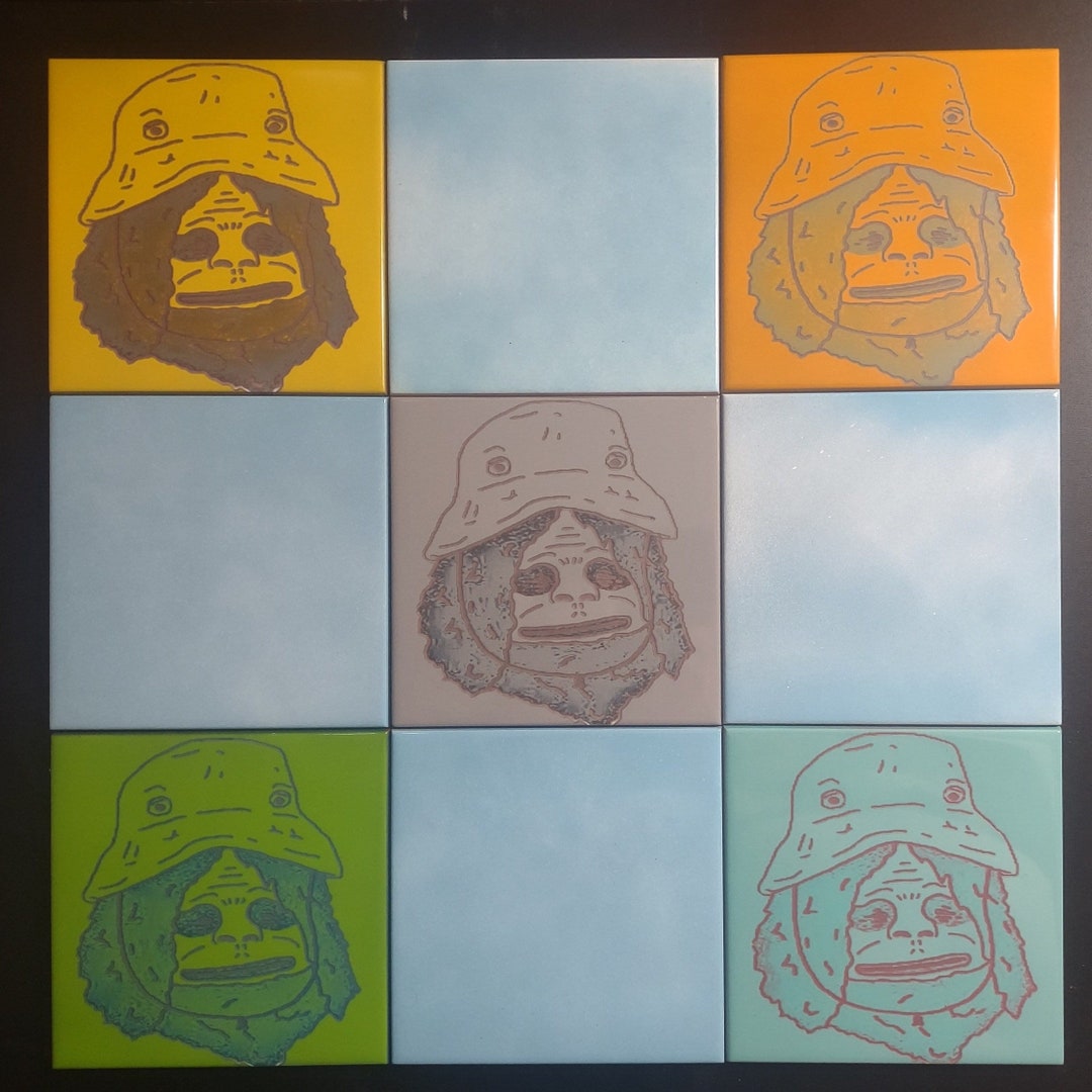 Sassy the Sasquatch Tile Mural| Serving Tray| Table Top| Wall Tile| Art ...