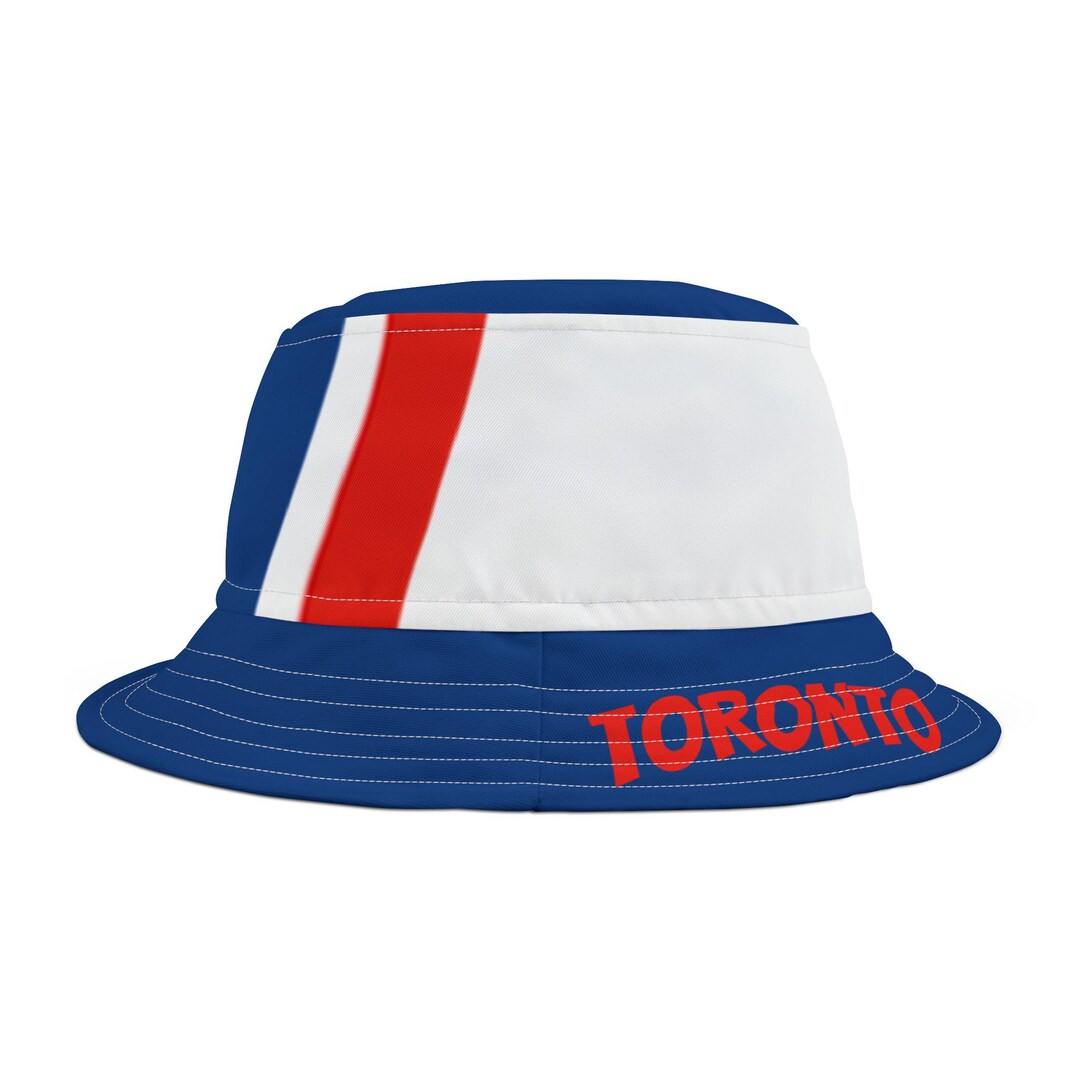 Blue and Red Bucket Hat, Unisex Bucket Hat, Toronto Fan Hat, Toronto ...