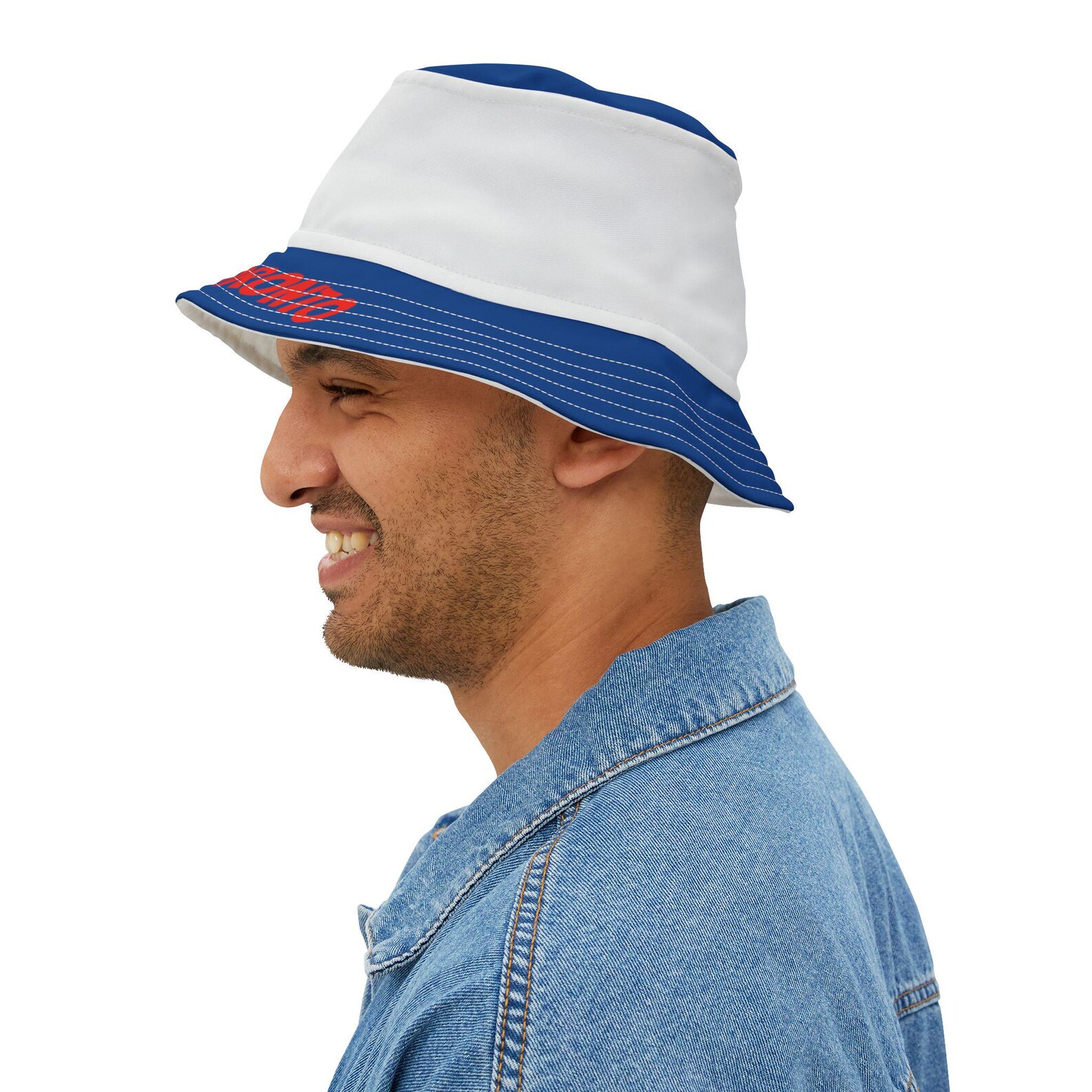 Blue and Red Bucket Hat, Unisex Bucket Hat, Toronto Fan Hat, Toronto ...