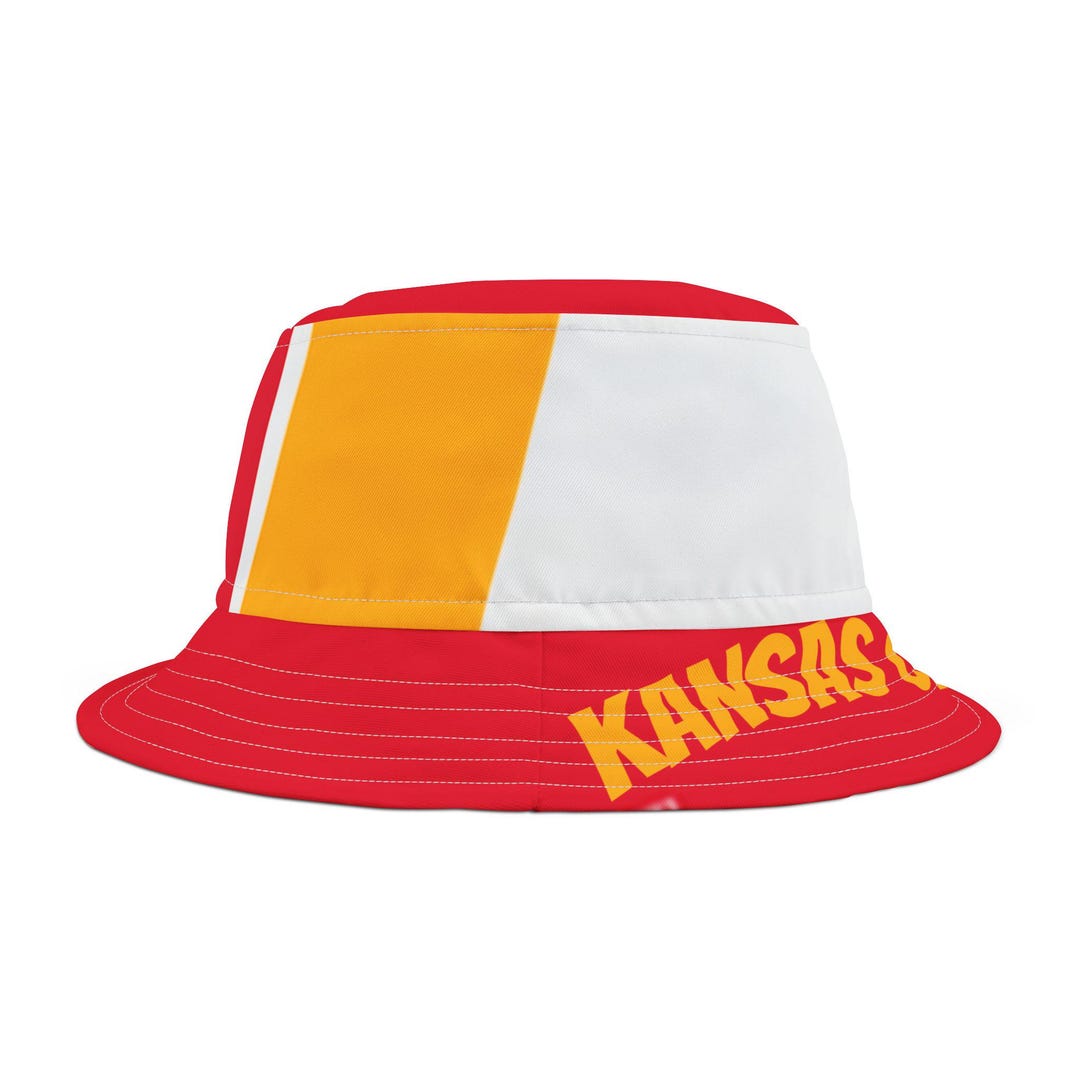 Kansas City Football Themed Bucket Hat, Chiefs Football Themed Hat ...