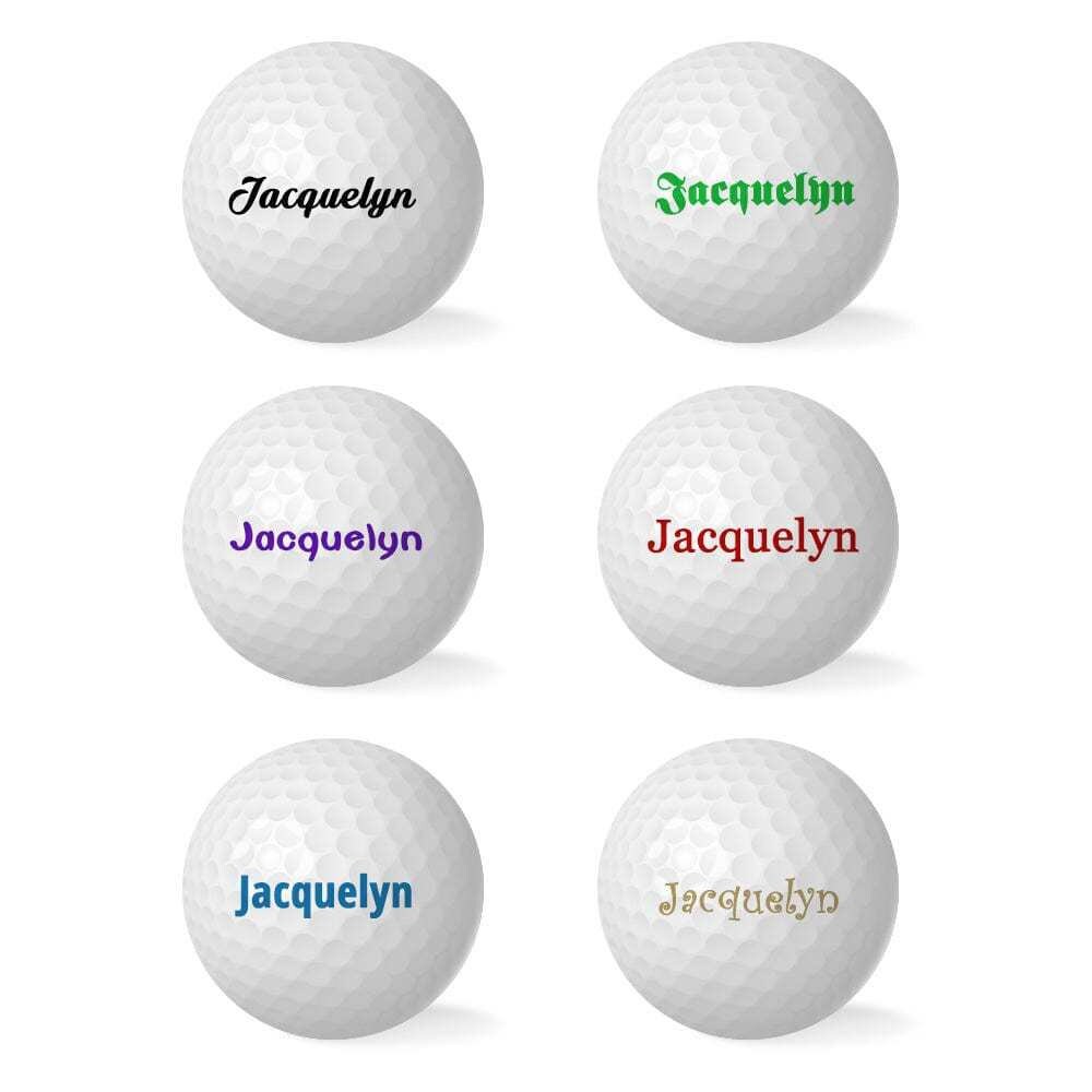 Personalized Golf Ball Set of 6 Custom Golf Ball With Name Gifts for ...