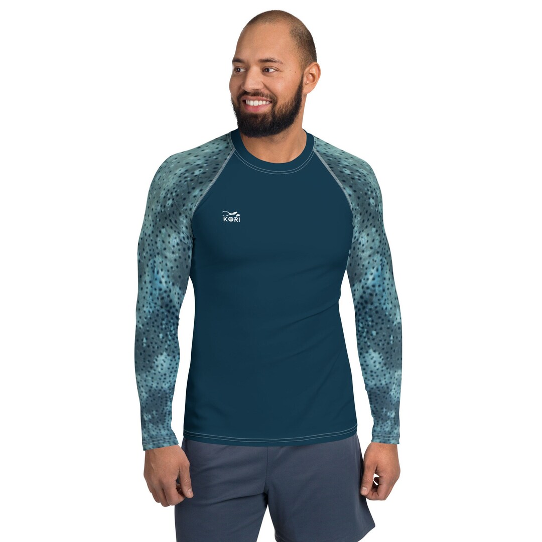 Goliath Grouper Mens Rash Guard, Long-sleeve, Surf Top, UPF 50+, Sun ...