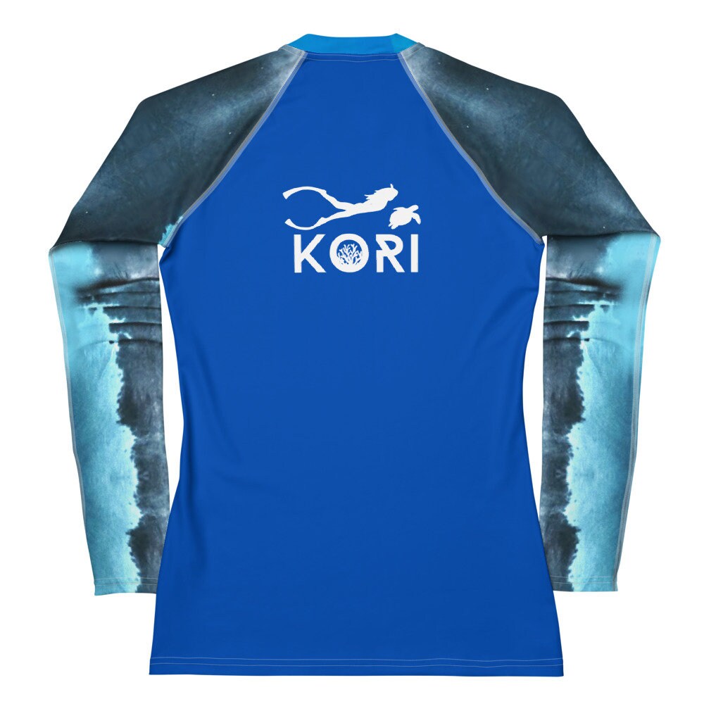 Great White Shark Womens Rash Guard, UPF Long-sleeve Shirt, Ocean ...