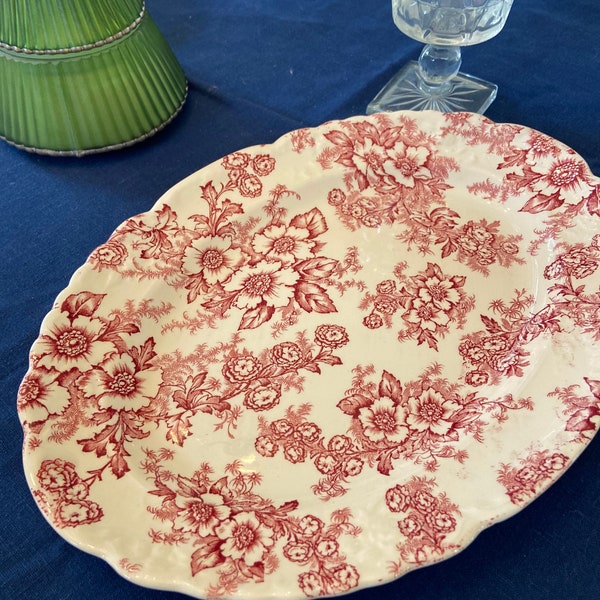 Red Transfer Ware - Etsy