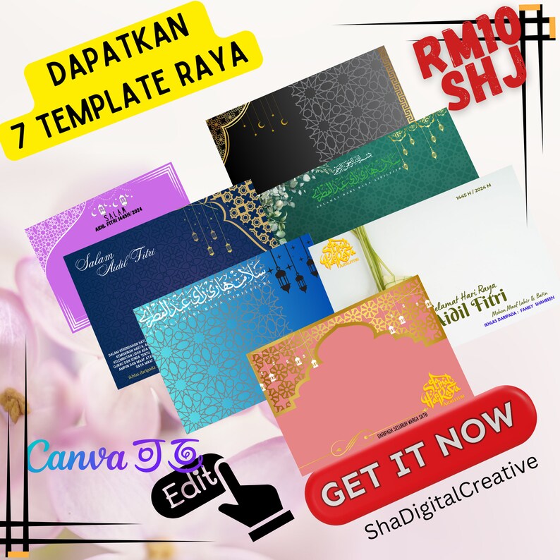 TEMPLATE POSTER RAYA 2024 - Etsy